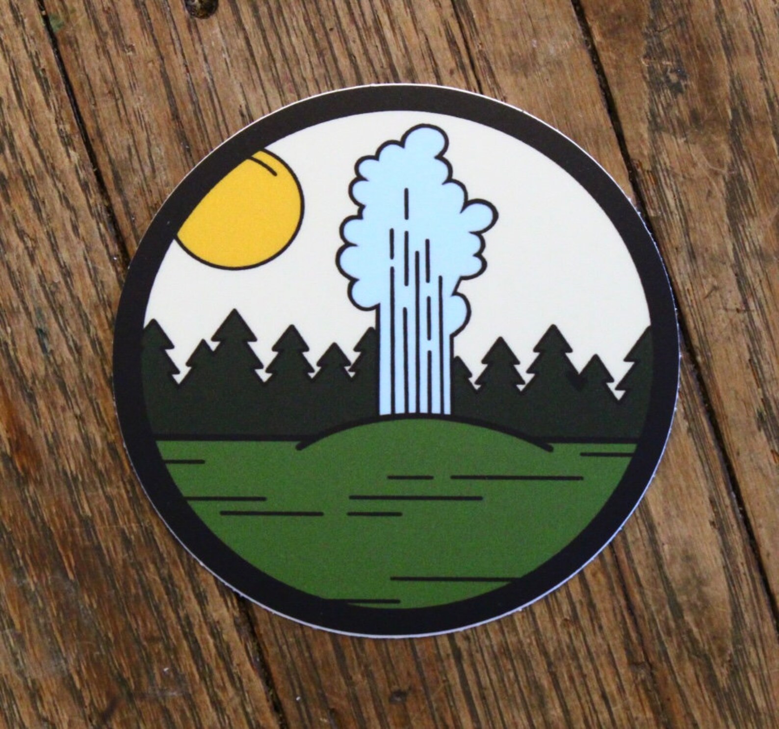 Yellowstone National Park / Old Faithful Sticker - Etsy