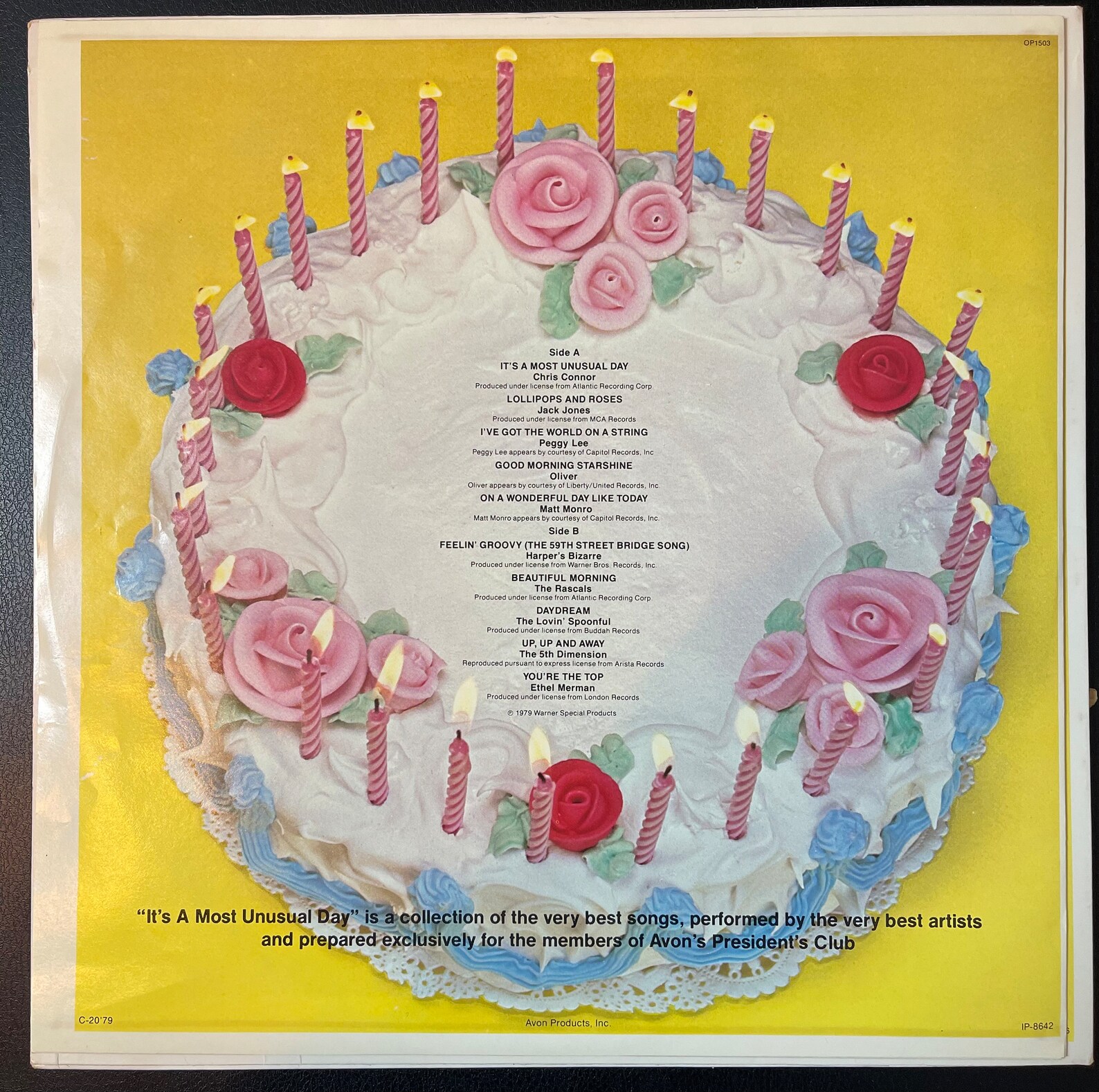 Vintage Vinyl Various Artists Avon A Most Unusual Day 1979 Pop/vocal ...