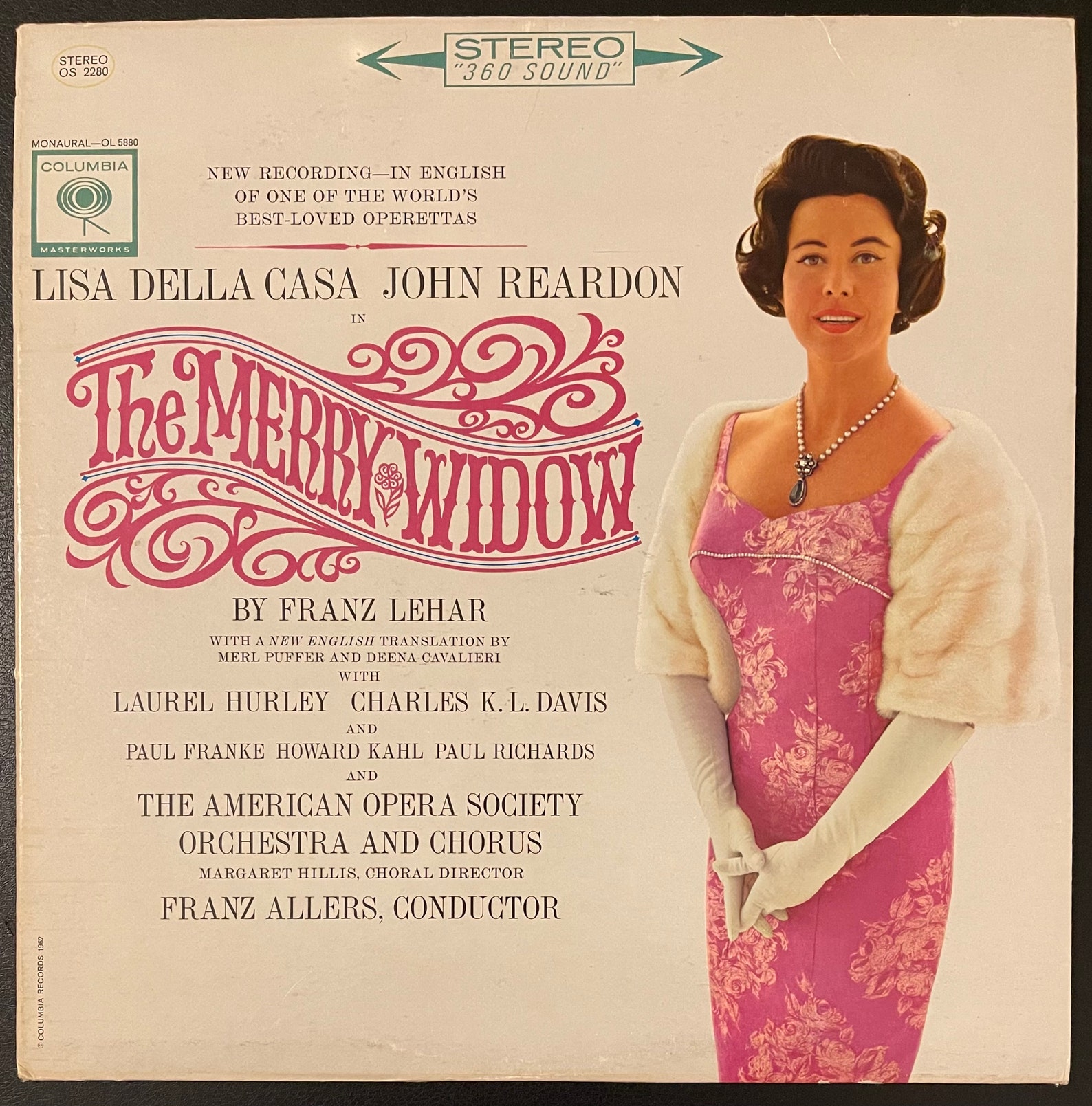 Vintage Vinyl - Lisa Della Casa - John Reardon - the Merry Widow ...