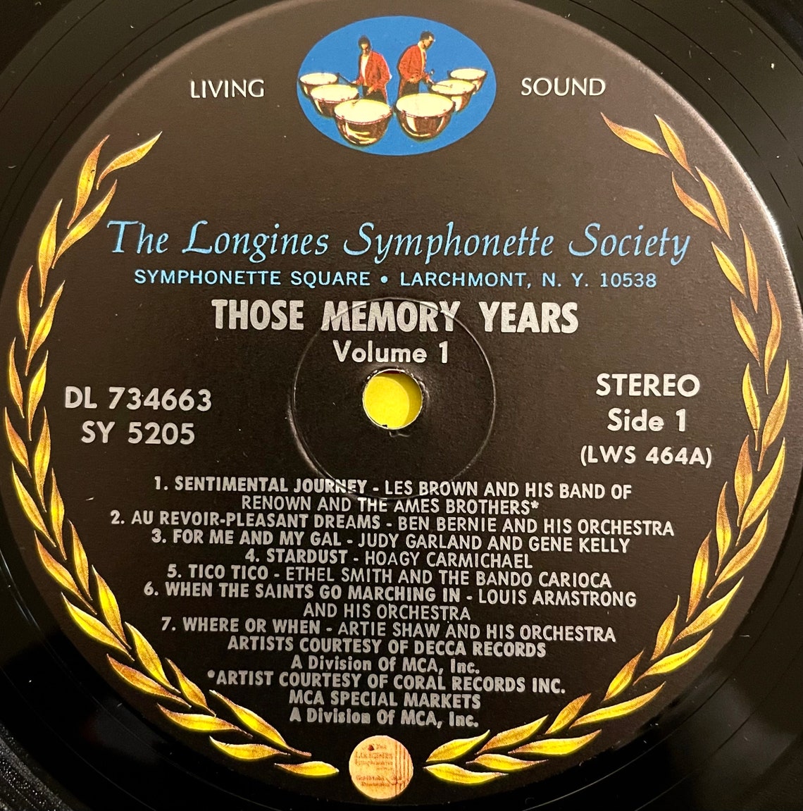 Vintage Vinyl - the Longines Symphonette Society - Those Memory Years ...