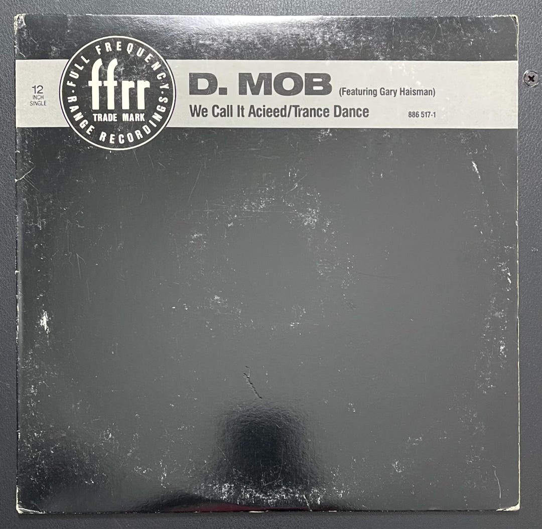 Vintage Vinyl – D Mob - We Call It Acieeed - FFRR Records – 1988 - Acid ...