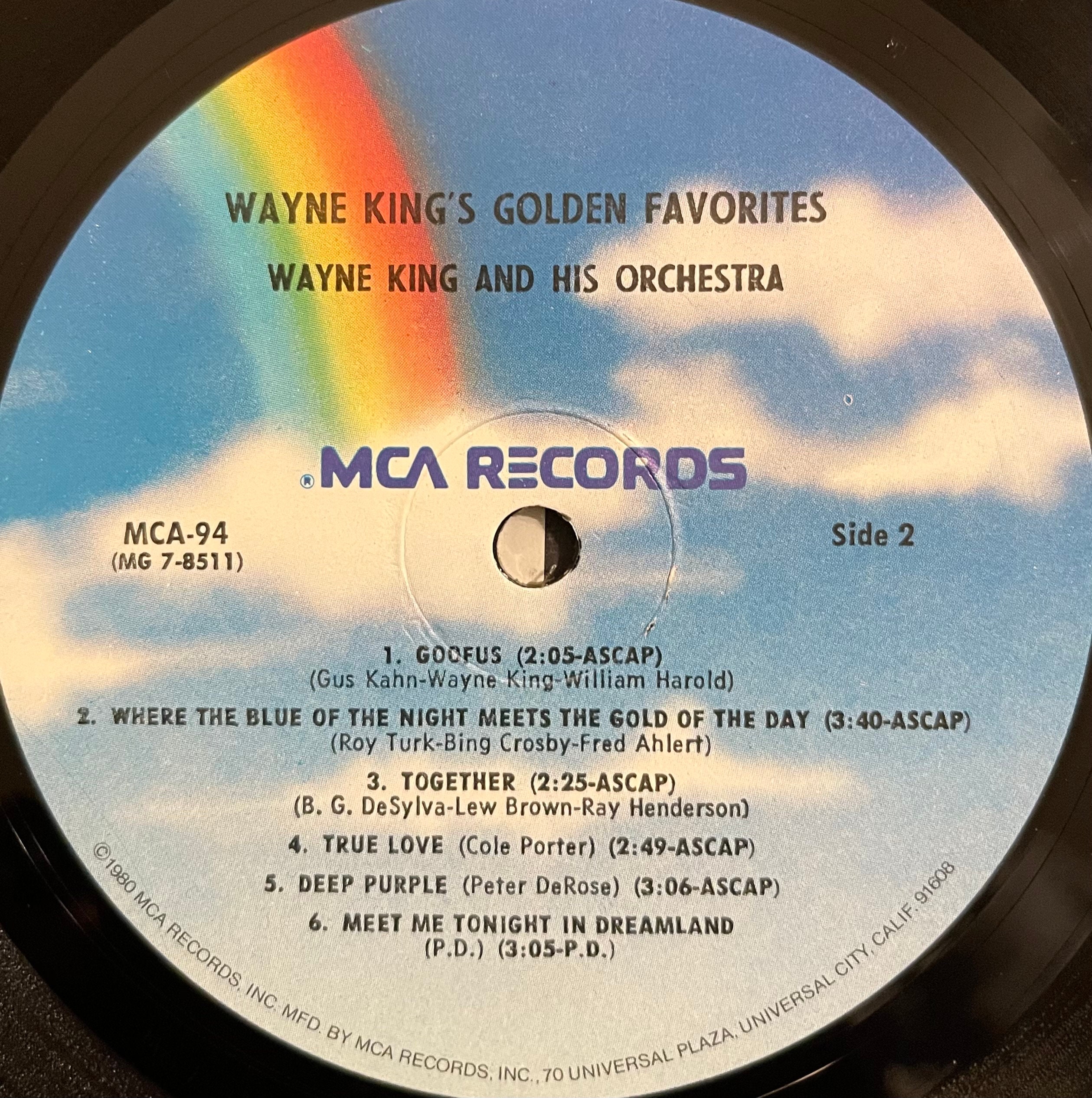 Vintage Vinyl - Wayne King and His Orchestra - Golden Favorites - 1962 ...
