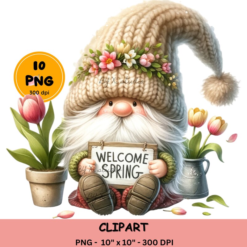 Welcome Spring Clipart - Etsy