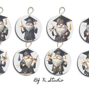 Graduation Gnome Clipart, Graduate Gnome PNG, Graduating Clipart, Gnome ...
