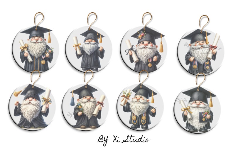 Graduation Gnome Clipart, Graduate Gnome PNG, Graduating Clipart, Gnome ...