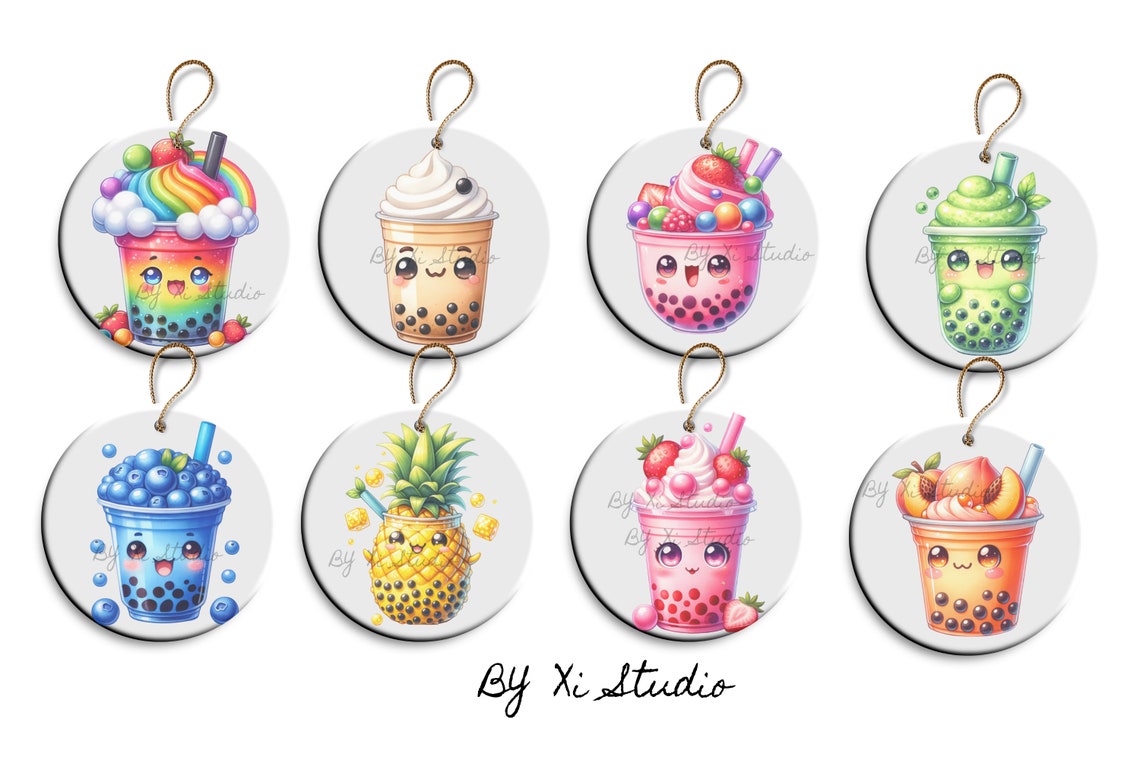 Kawaii Bubble Tea Clipart, Cute Boba Tea Clipart, Boba Tea Cartoon ...