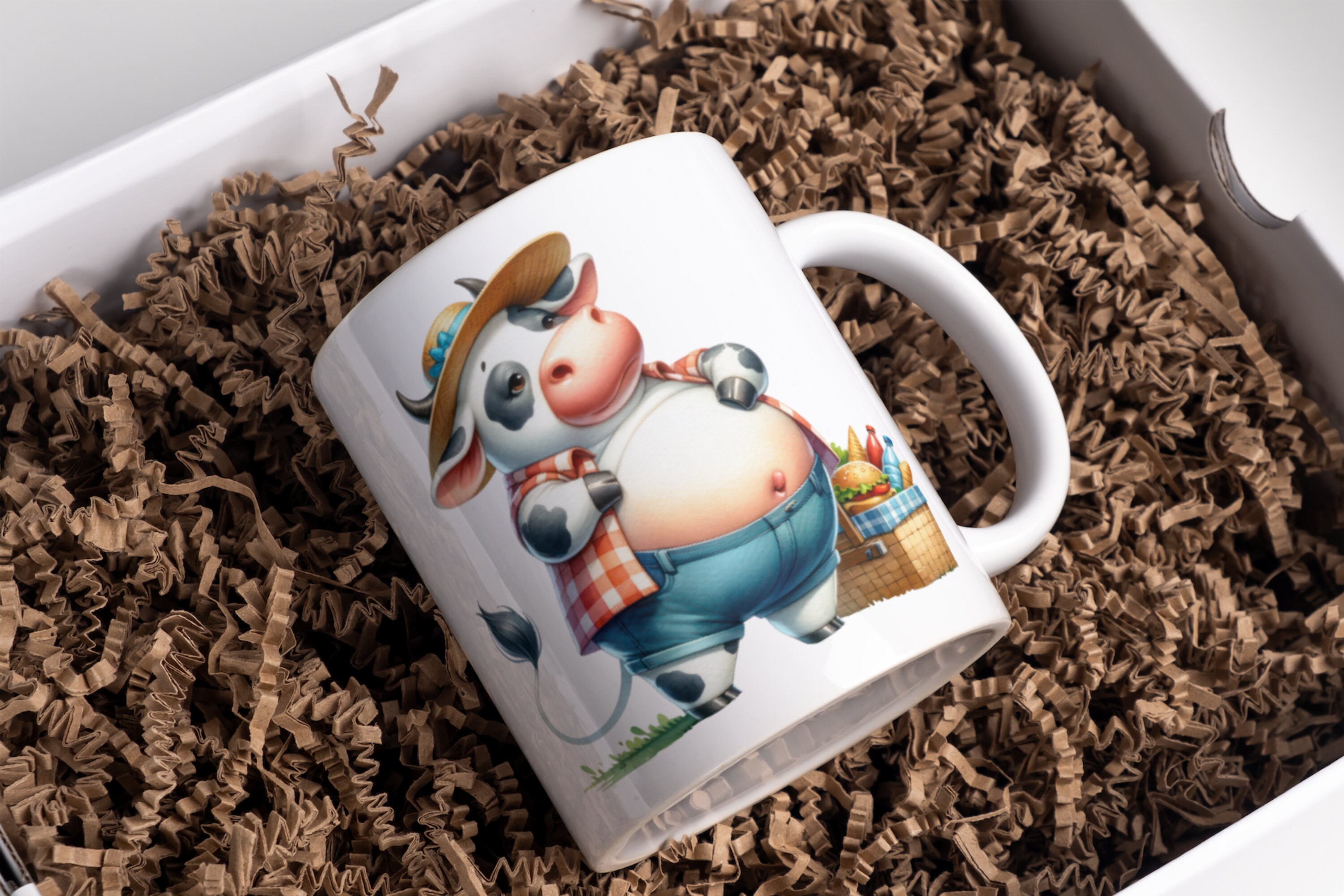 Watercolor Picnic Animal Clipart, Cute Farm Animals Illustration, Funny ...