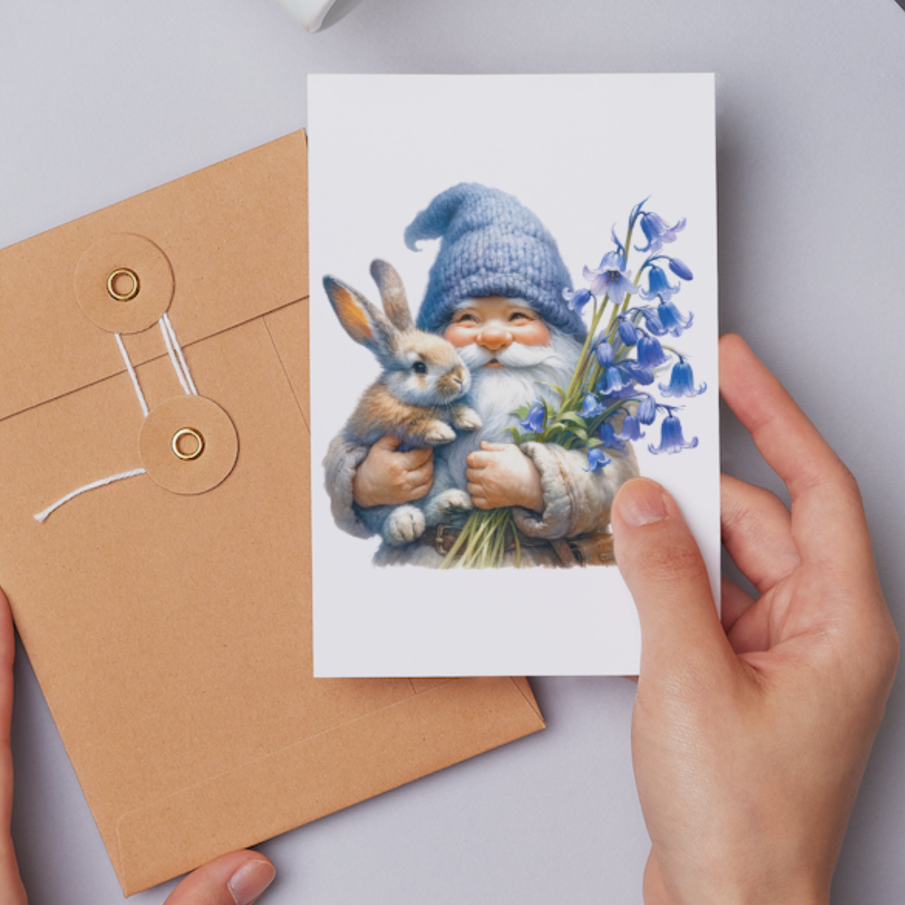 Watercolor Spring Gnome Clipart Set With Assorted Farm Animals, Flower ...
