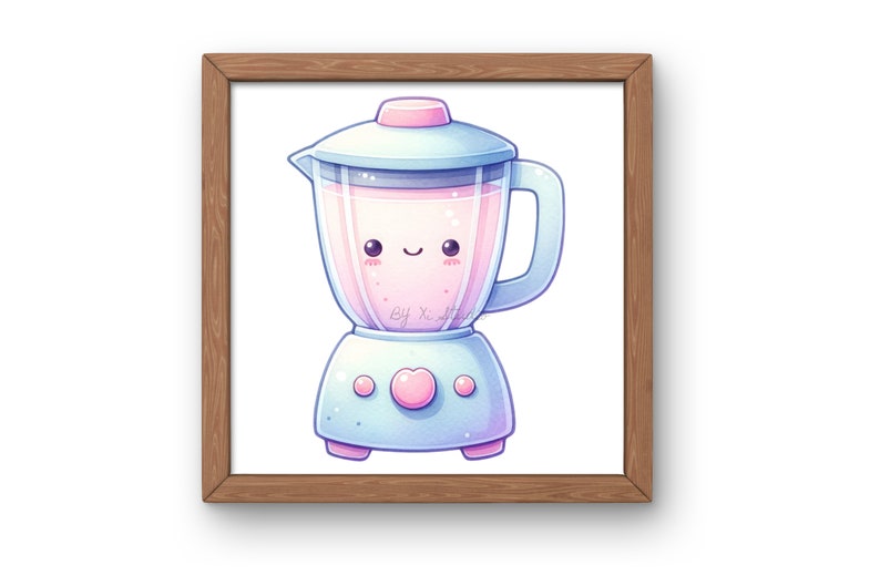 Cute Kitchen Machine Clipart, Kitchen Utensils Clip Art, Kawaii Cooking ...