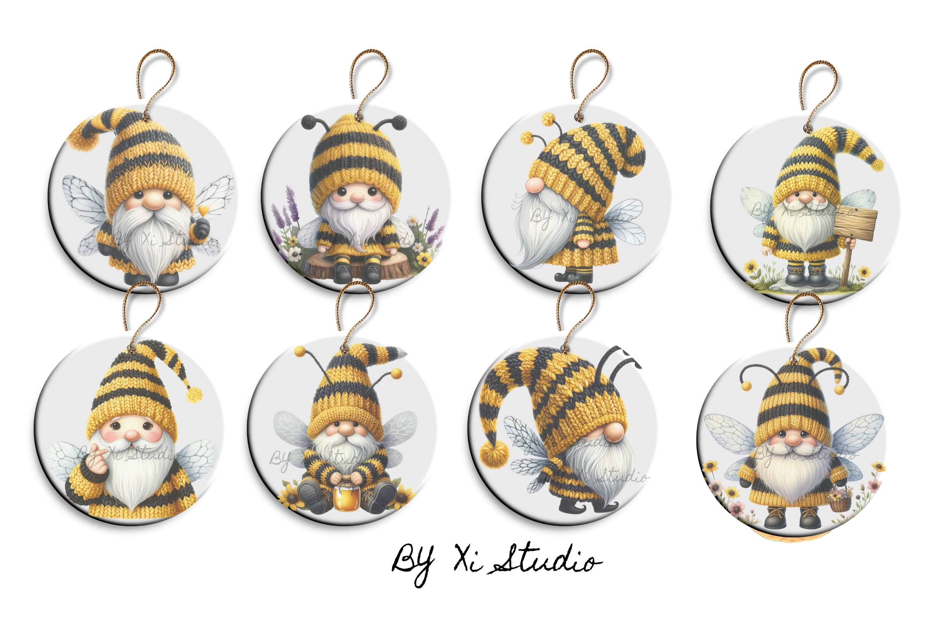 Bee Gnome Clipart, Cute Gnome PNG, Bee PNG, Yellow Gnome Clipart ...
