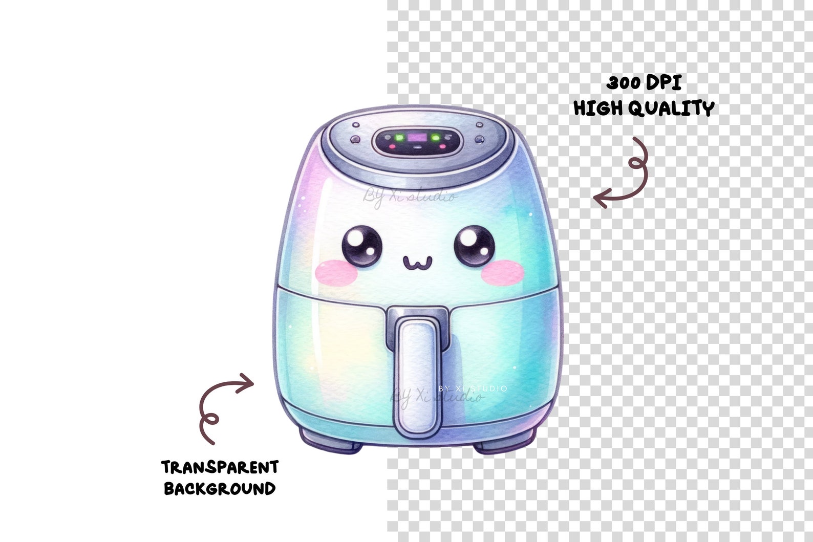 Cute Kitchen Machine Clipart, Kitchen Utensils Clip Art, Kawaii Cooking ...