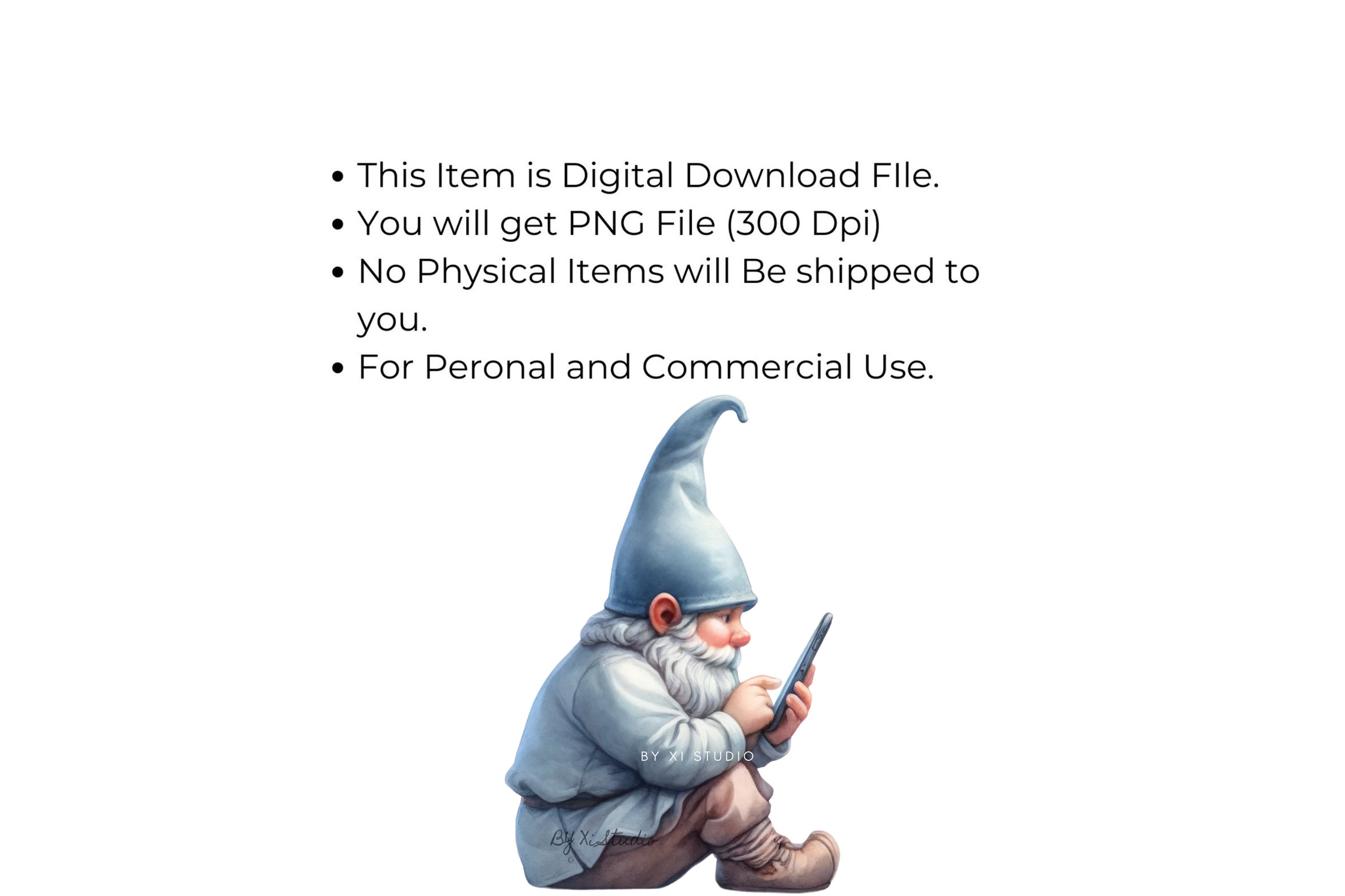 Watercolor Laptop Gnome Clipart, Computer Clipart, Notebook Gnome ...