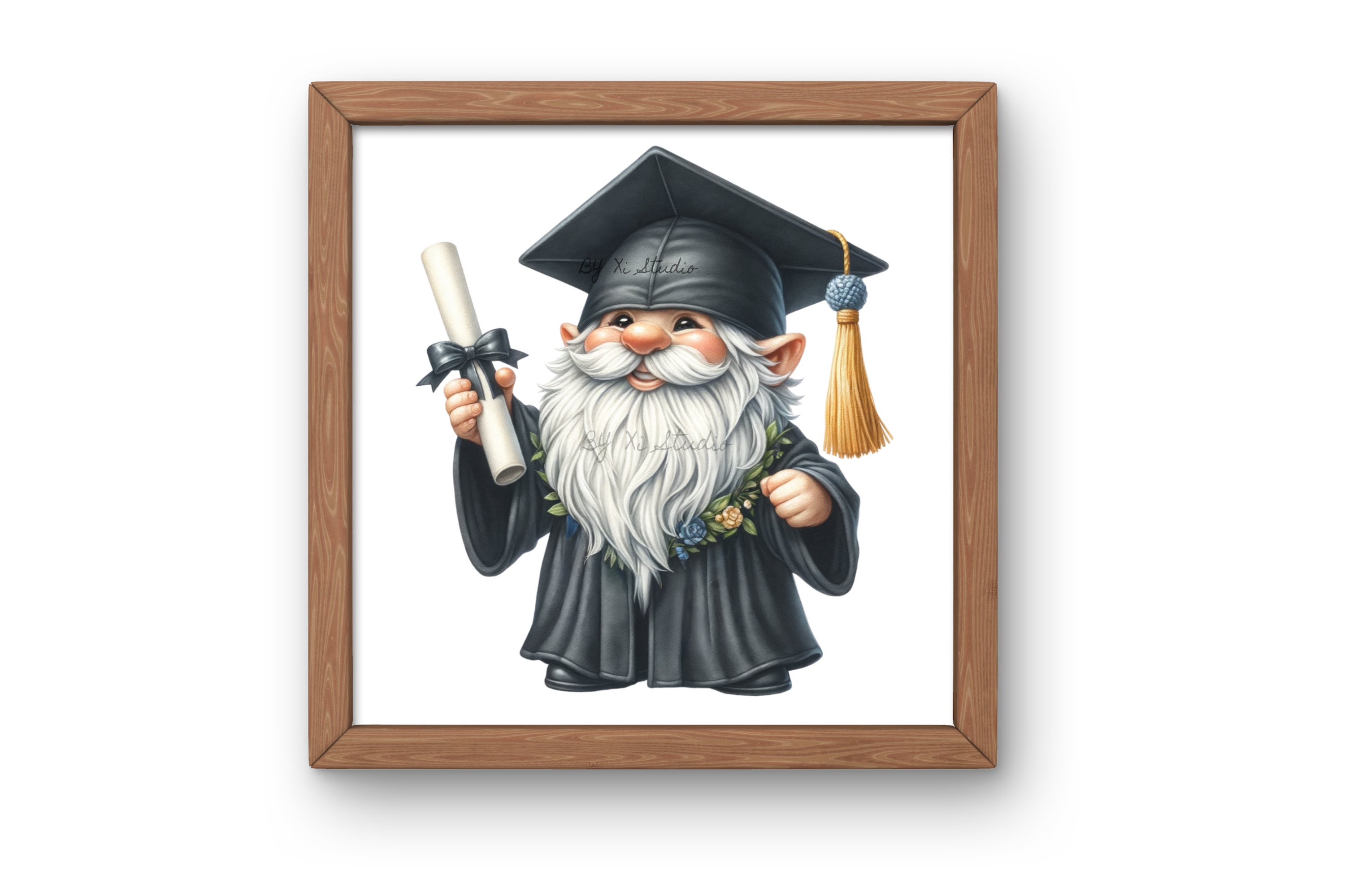 Graduation Gnome Clipart, Graduate Gnome PNG, Graduating Clipart, Gnome ...