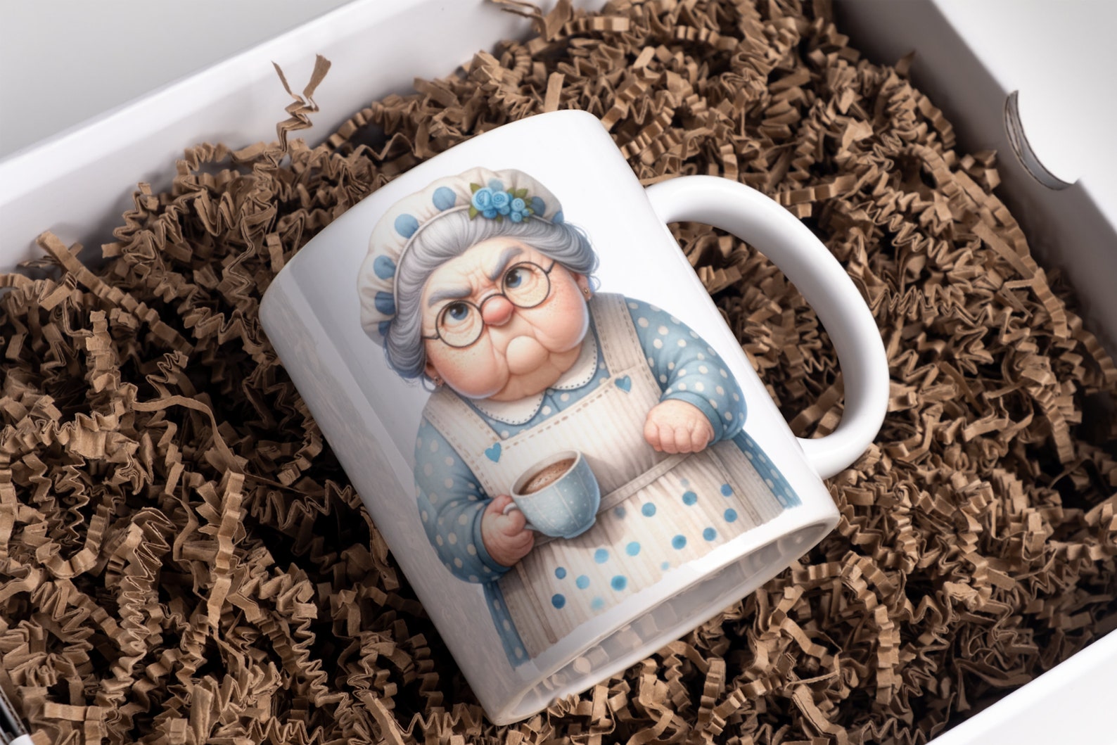 Cute Grumpy Granny Clipart, Woman Clipart, Funny Old Ladies, Grumpy ...