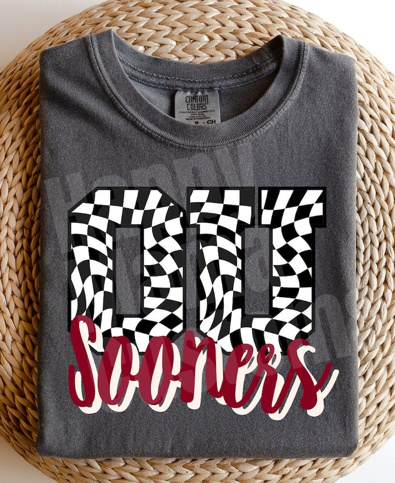 Checkered OU PNG, Oklahoma University PNG, Vintage Ou Png, Ou ...