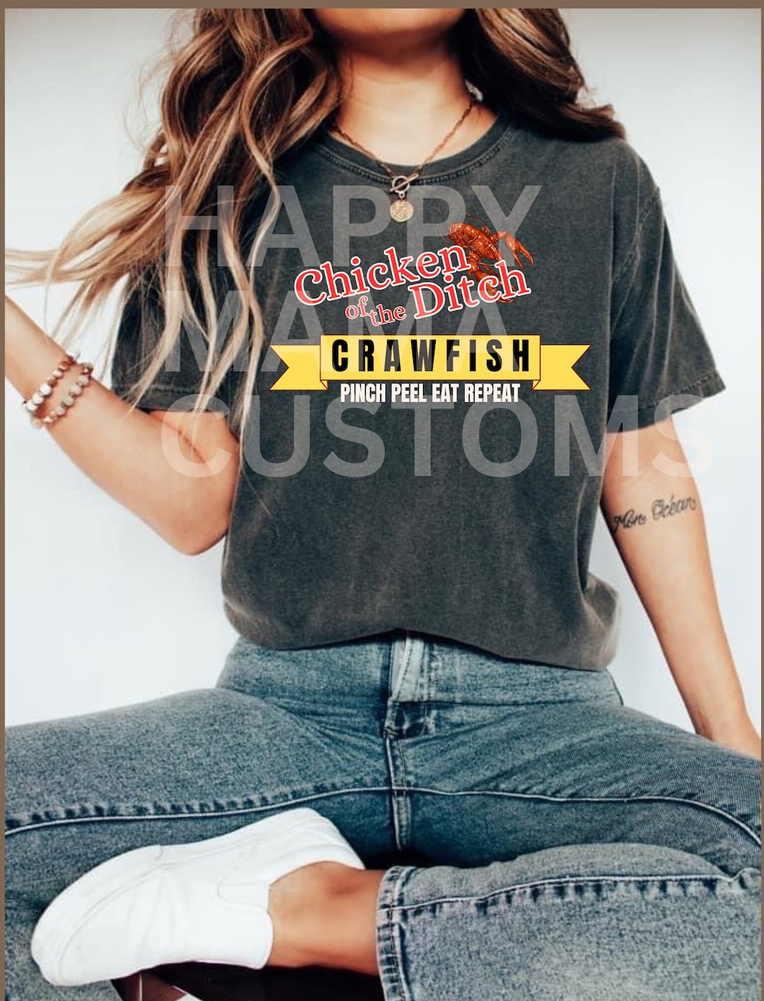 Chicken of the Ditch PNG, Crawfish Digital File, Crawfish Shirt ...