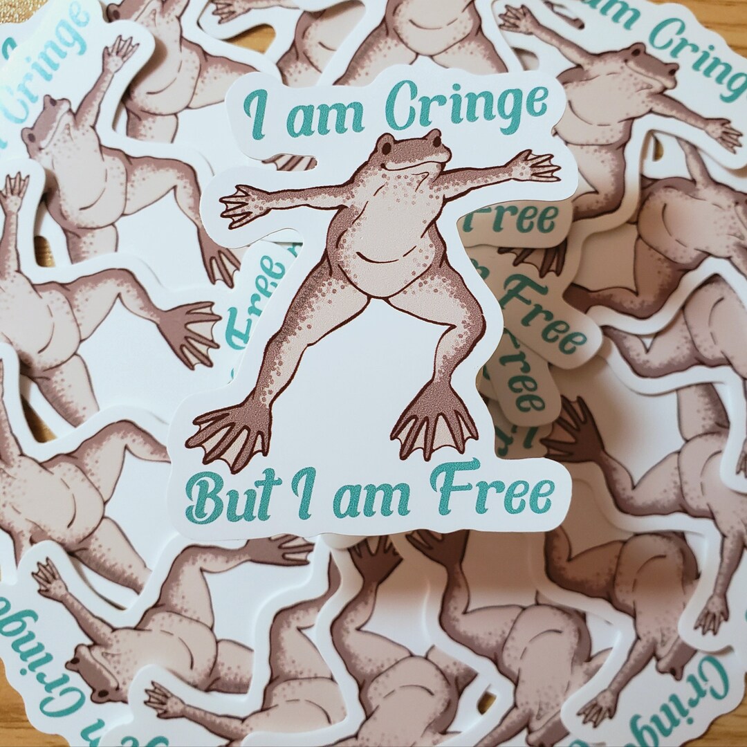 Free Cringe Vinyl Sticker - Etsy