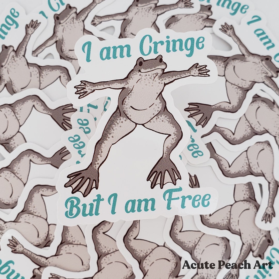 Free Cringe Vinyl Sticker - Etsy