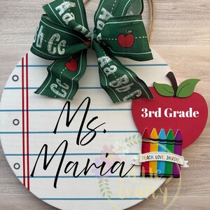 Back to School | Classroom Sign | Teacher | Preschool and Elementary ...