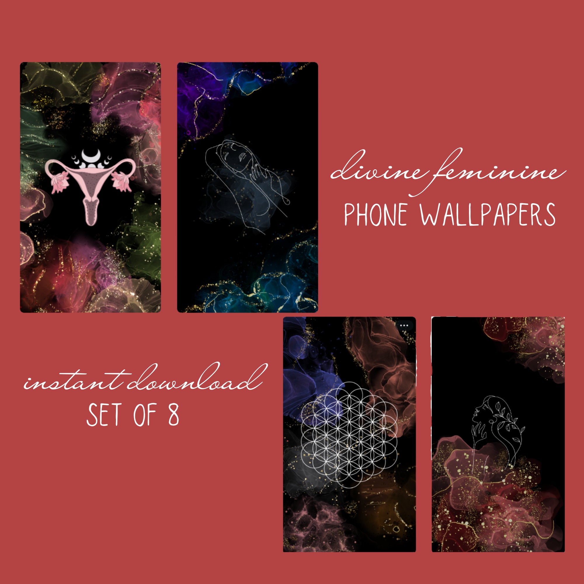 Divine Feminine Phone Wallpapers | Feminine Energy Instant Download ...