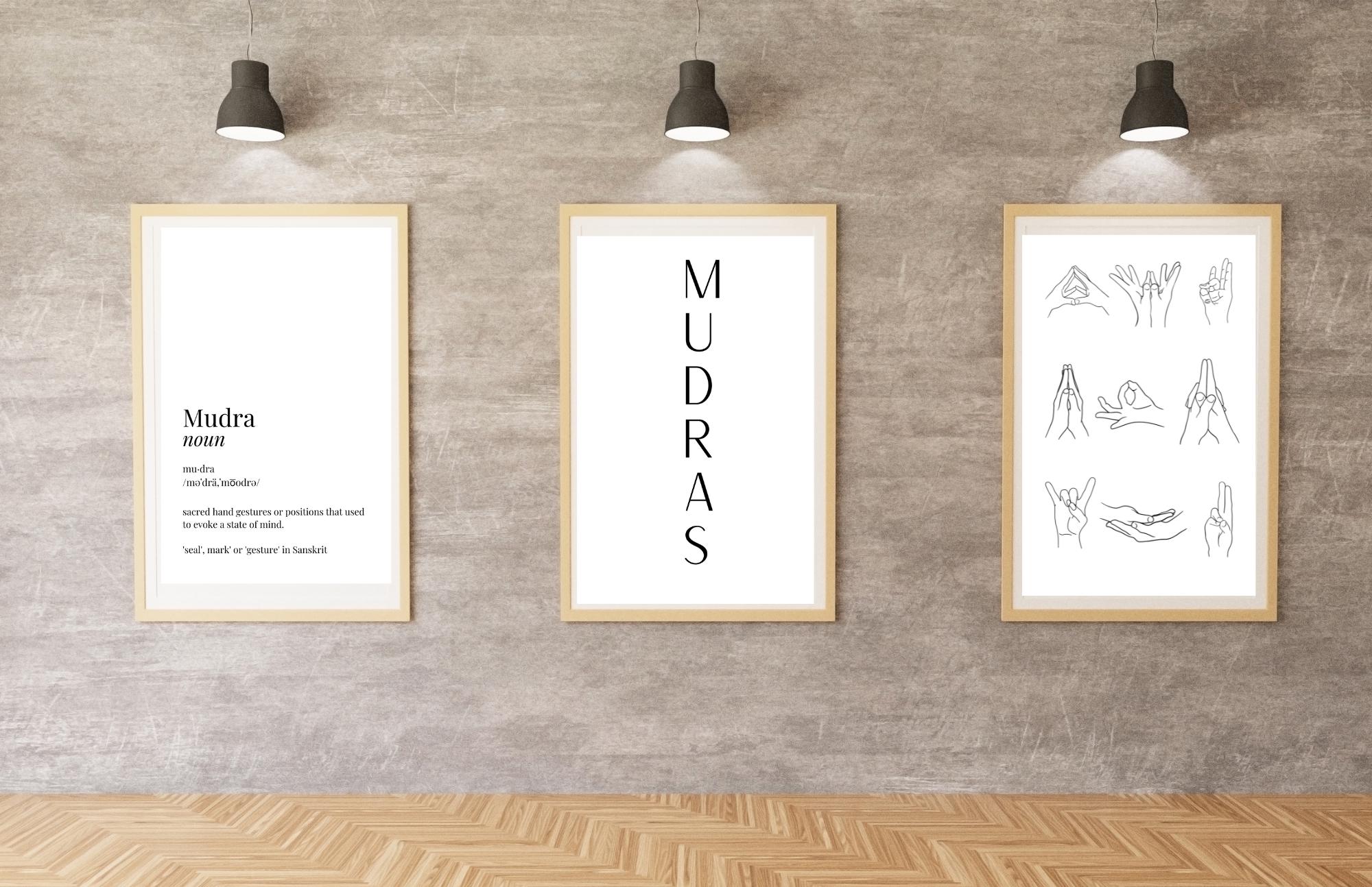 Yoga Mudras Printable | Yoga Wall Art | Yoga Studio Decor | Instant ...