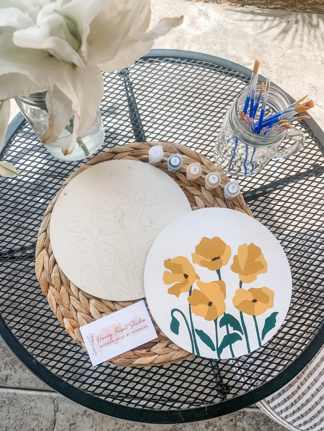 California Poppies - Paint by Number Kit, DIY Paint by Number, Modern ...