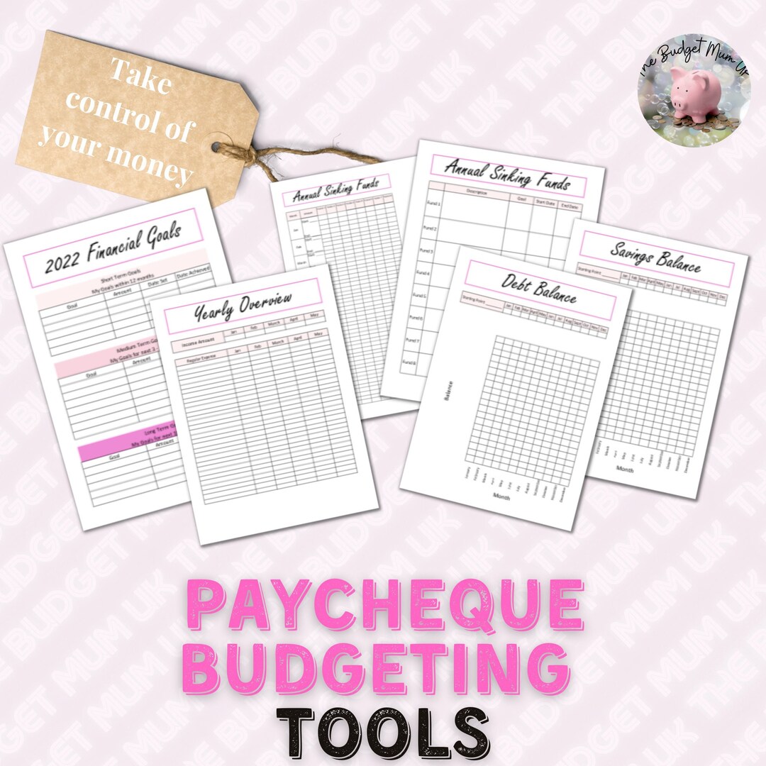 Physical Budget by Paycheck Style Budgeting Worksheets | Budgeting ...