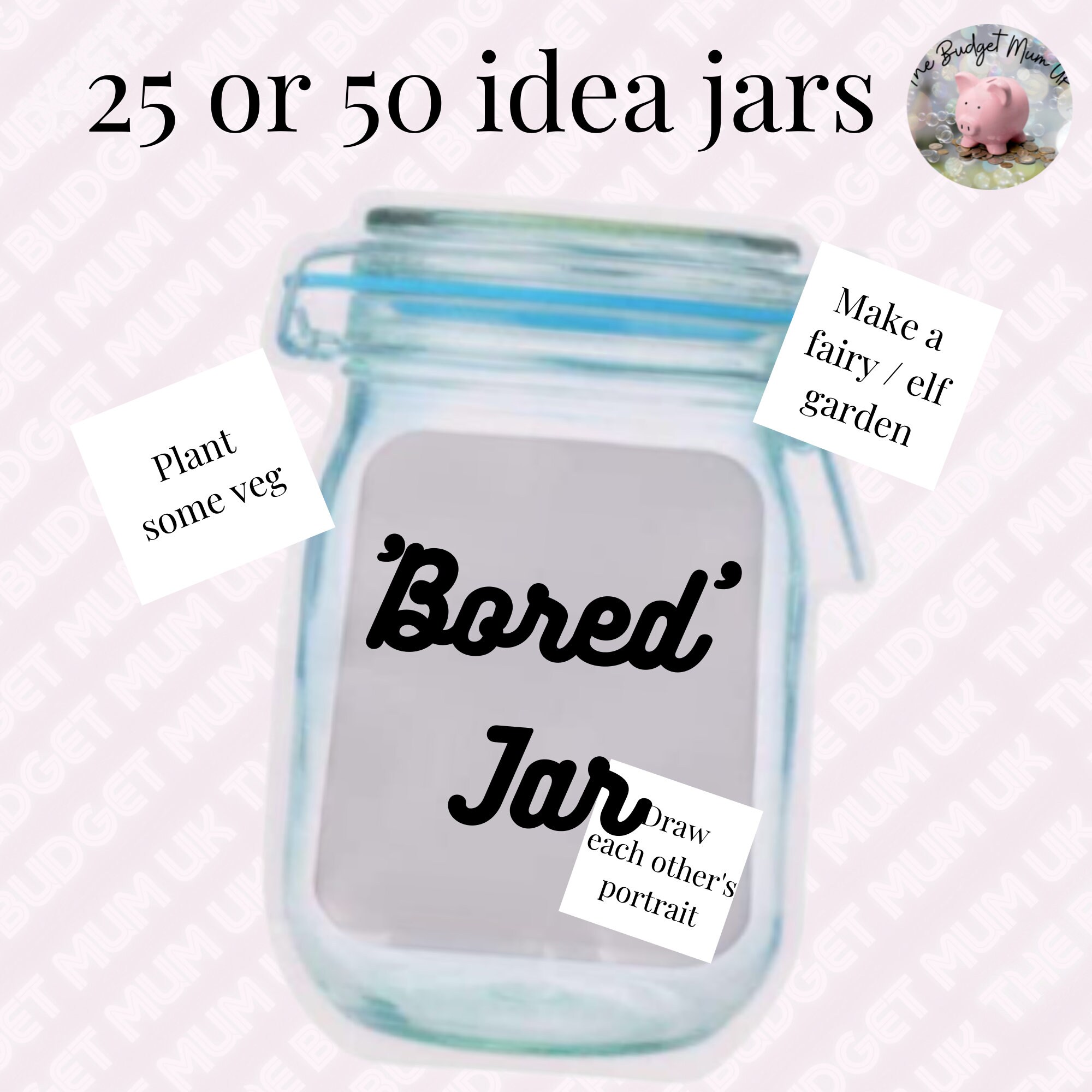 I'M BORED JAR Fun Activities to Do With the Children | Etsy UK