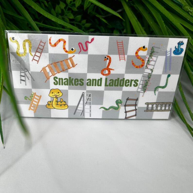 Snakes and Ladders Savings Challenge | Dice-game Savings Tracker - Etsy