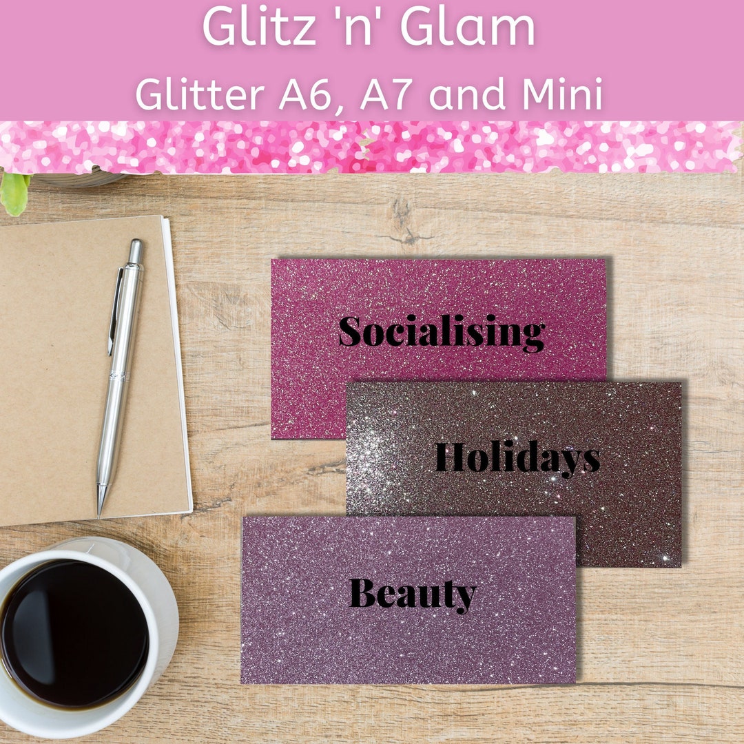 Glitz N Glam Laminated Wallets | A6, A7 or Mini | Envelope System ...