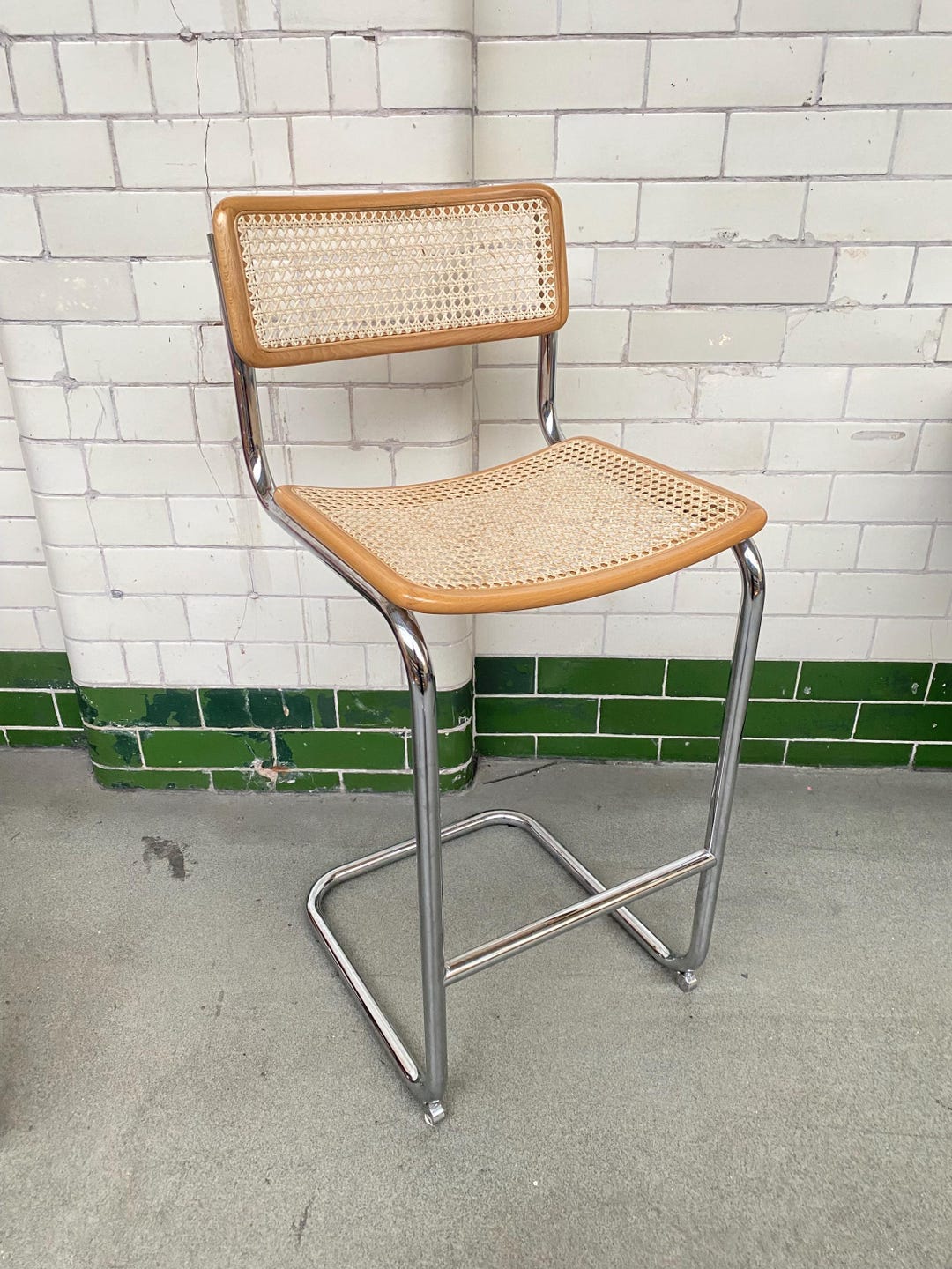 Rare Vintage Italian Mid Century Modern Marcel Breuer ‘cesca’ Style Bar ...