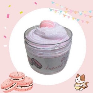 Slime Pink French Macaron Butter Slime Shop Scented Slime Charms Kids ...