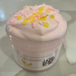 Slime Pink Lemonade Glossy Slime by Sofia 702 Slime Shop Scented Slime ...