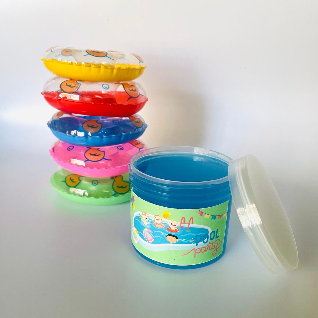 Pool Party Clear Blue Slime Summer Slime for Kids Summer Activities - Etsy