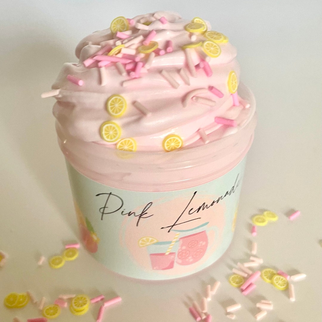 Slime Pink Lemonade Glossy Slime by Sofia 702 Slime Shop Scented Slime ...