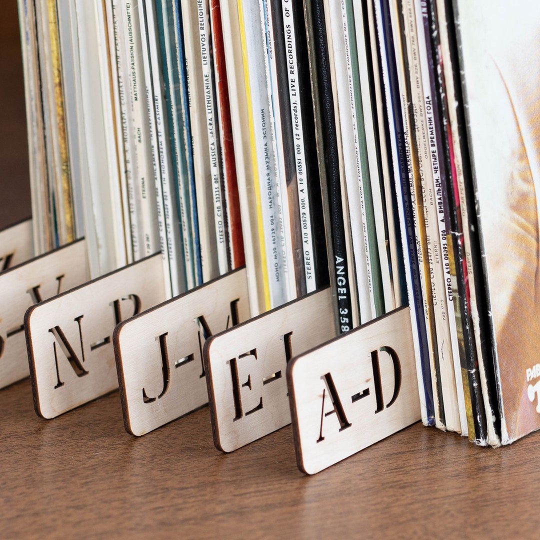 Vinyl Record Separators LP Collection Divider Alphabetic Organizer ...