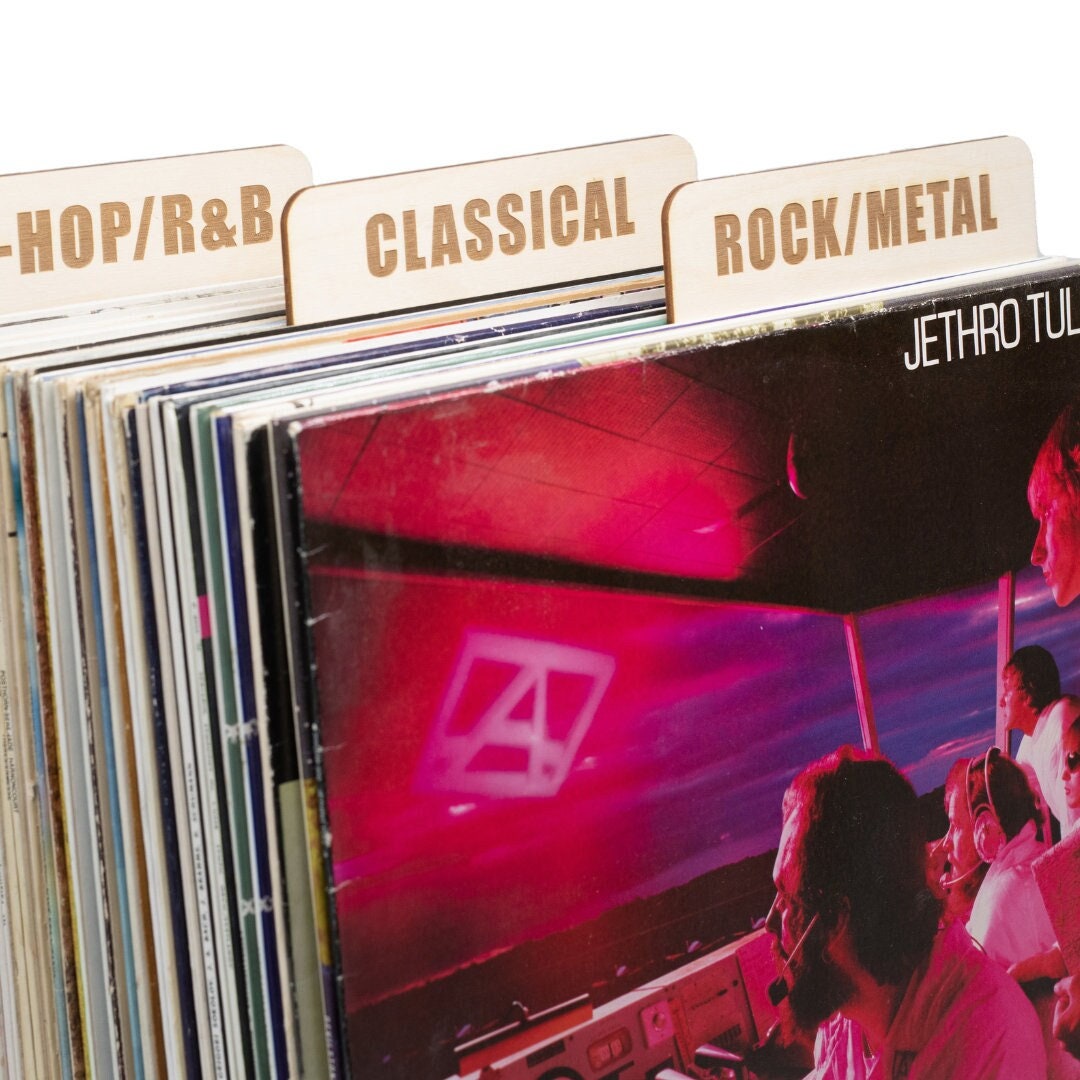 Vinyl Record LP Divider Organizer Set Genre Separators Collection ...