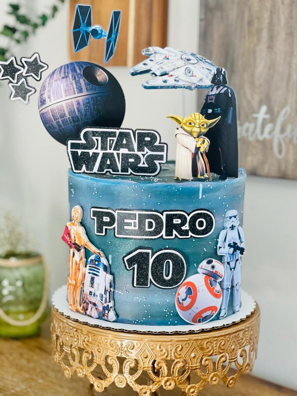 Star Wars Cake Topper Star Wars Birthday - Etsy
