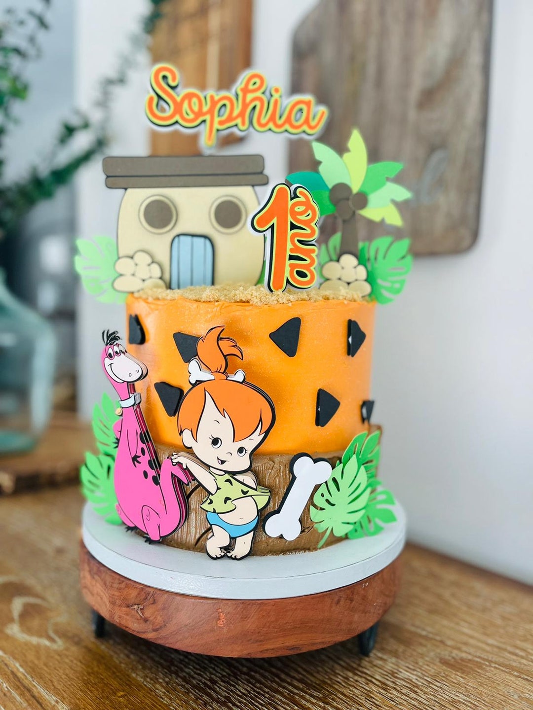 Pebbles Flintstone (the Flintstones) • Cake Topper Pebbles • Pedrita - Etsy