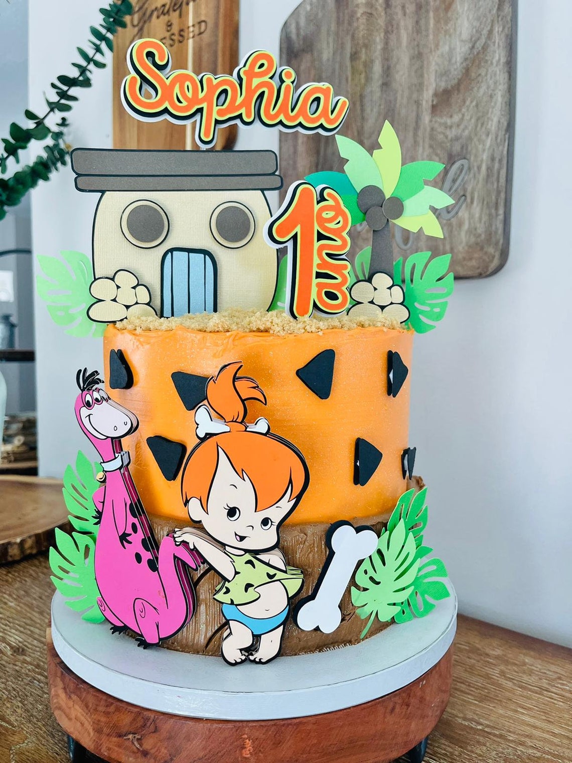 Pebbles Flintstone the Flintstones Cake Topper Pebbles Pedrita - Etsy