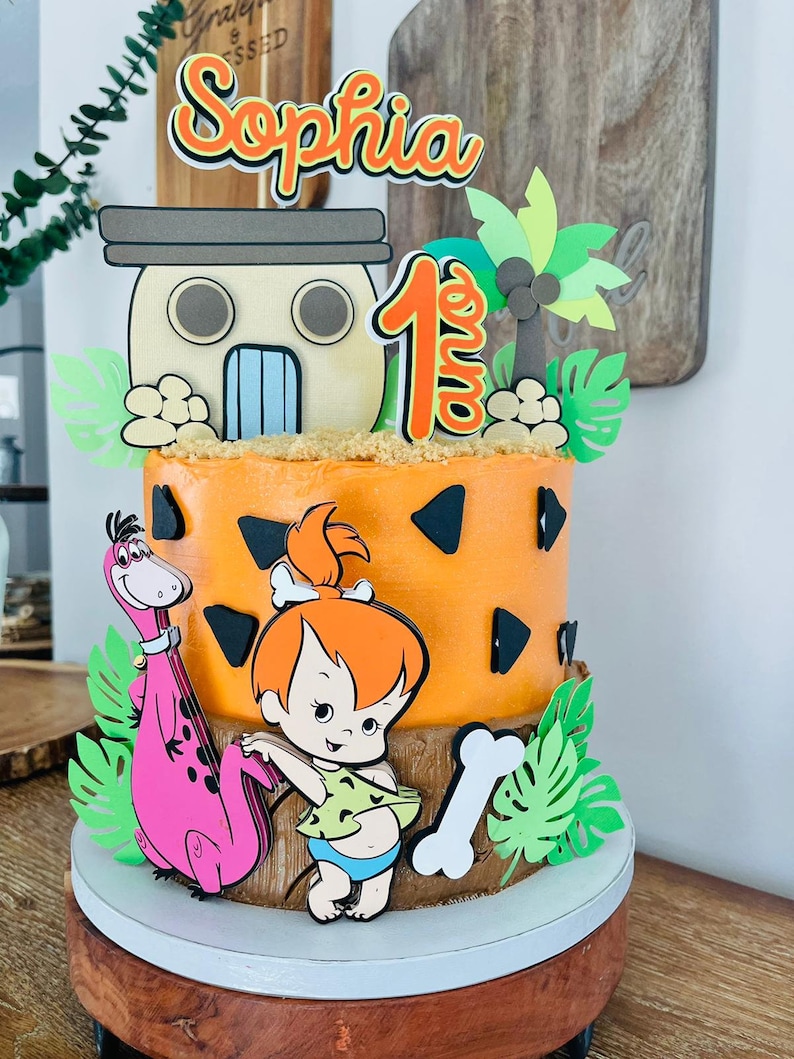 Pebbles Flintstone the Flintstones Cake Topper Pebbles Pedrita - Etsy