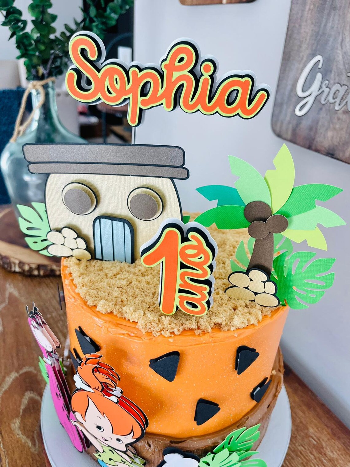 Pebbles Flintstone the Flintstones Cake Topper Pebbles Pedrita - Etsy