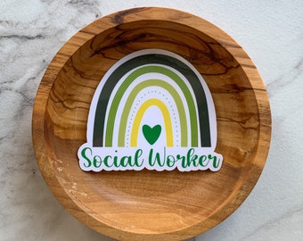 Social Worker Stickers Social Worker Gift Mental Health Sticker LCSW ...