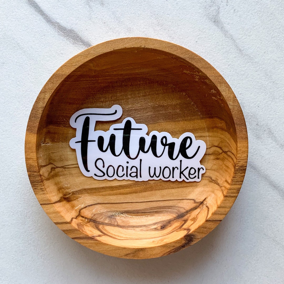 Future Social Worker Sticker Water Resistant Sticker Mental - Etsy