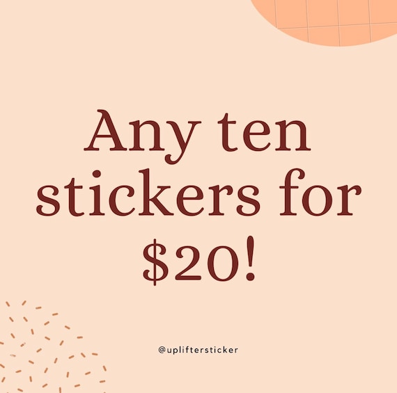 Ten Sticker Bundle Sticker Pack Mental Health Stickers | Etsy