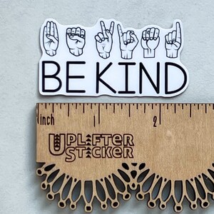 Be Kind Sticker, ASL Sticker, Adhd Sticker, Sensory Disorder Sticker ...