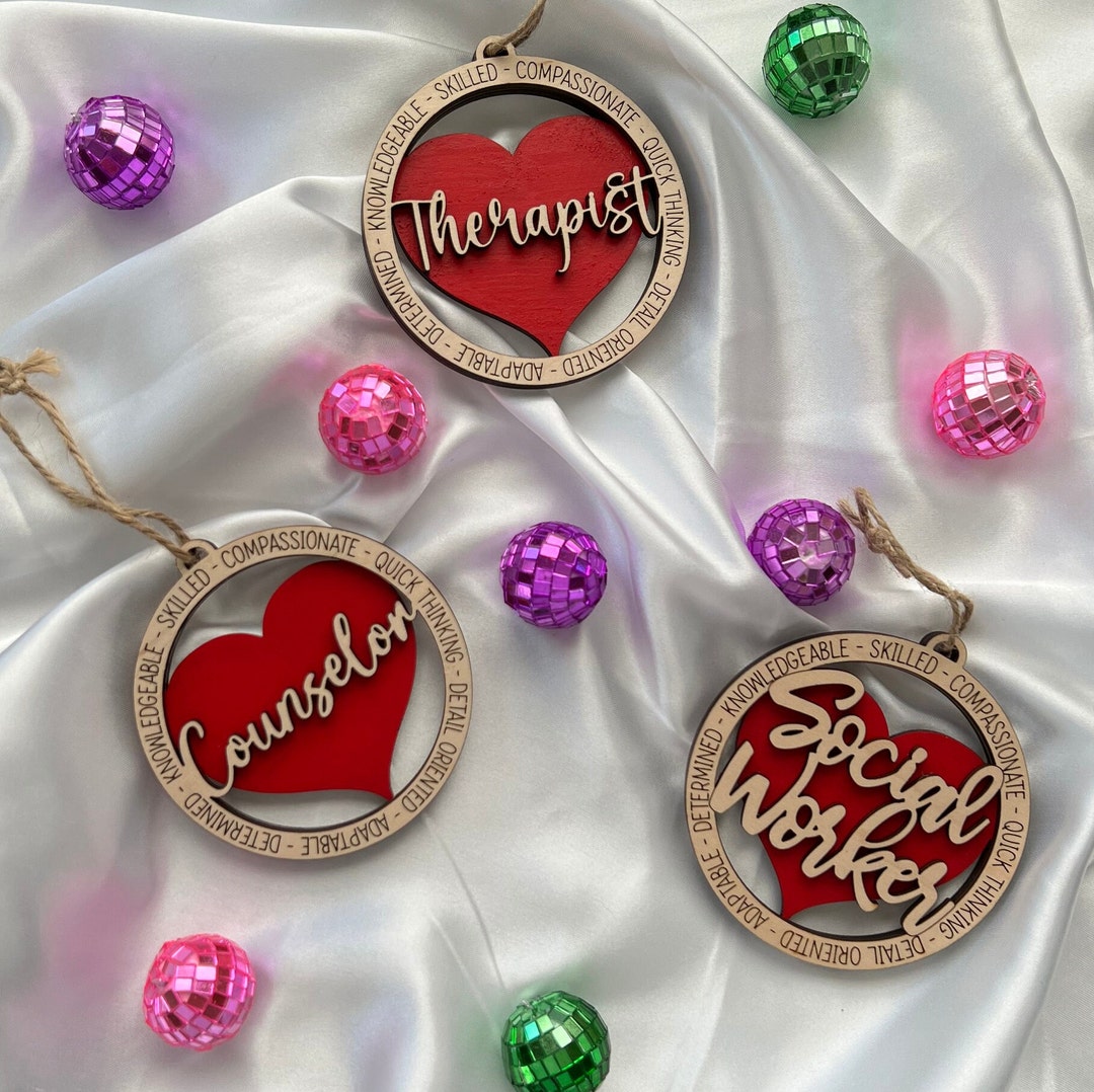 Therapist Ornament, Social Worker Ornament, Counselor Ornament ...