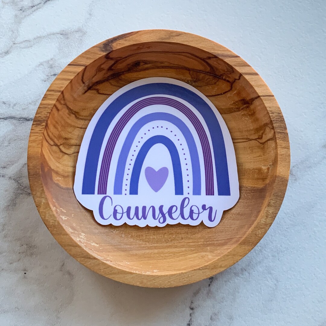 Counselor Sticker, Counselor Rainbow, Therapy Sticker, Rainbow Sticker ...