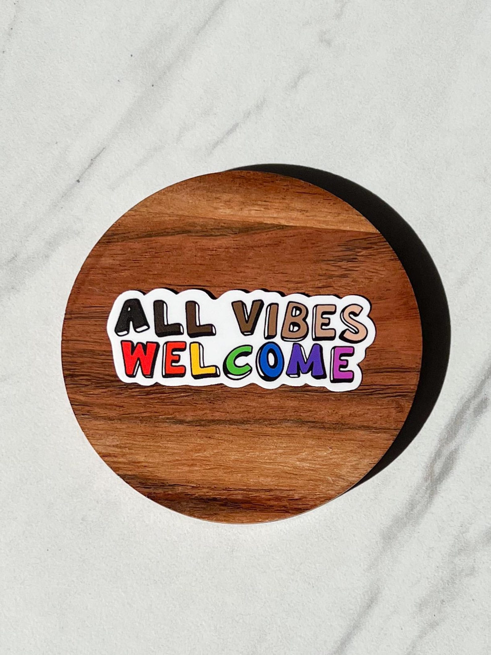 All Vibes Welcome Sticker, Mental Health Sticker, Therapist Sticker ...