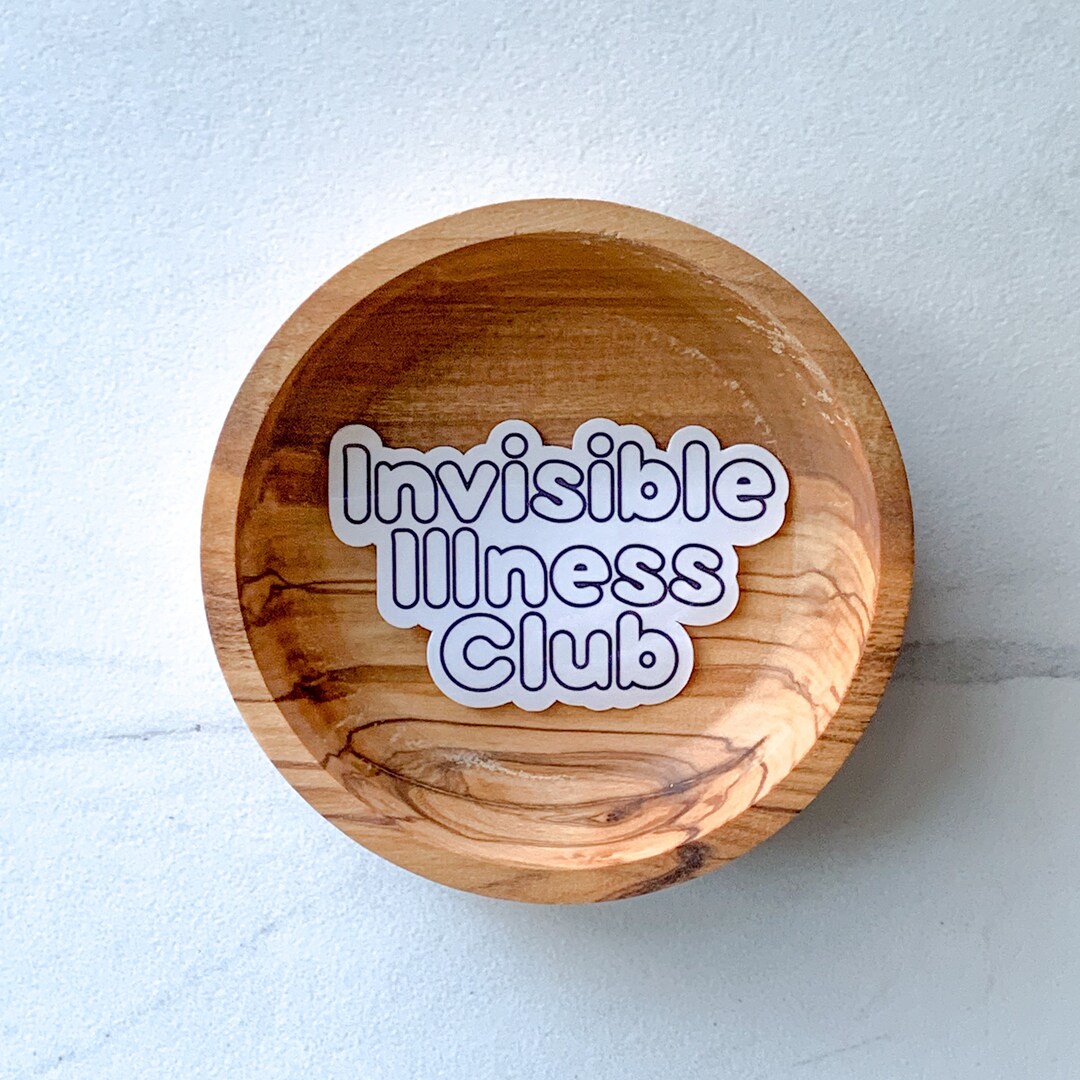 Invisible Illness Club Sticker, Anxiety Sticker, Mental Health Sticker ...